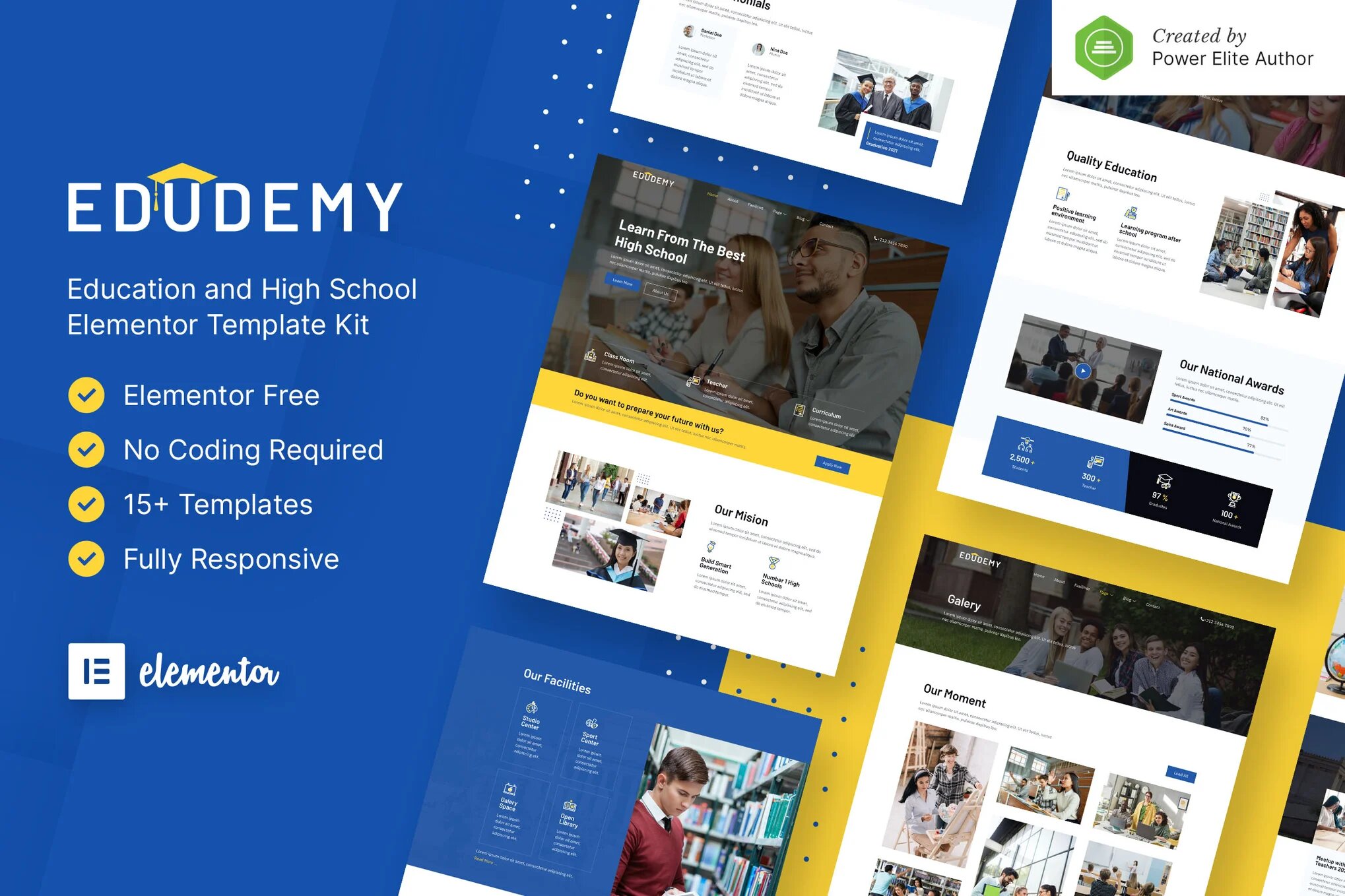 Edudemy — Kit de Templates Elementor para Escola e Educação ...