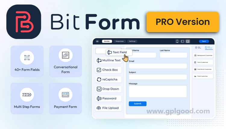 Bit Form Pro - Pluginthemebr - Wordpress plugins e temas