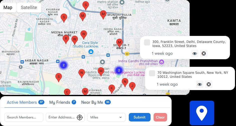 BuddyPress Maps & Check-ins Pro - Pluginthemebr - Wordpress plugins e temas